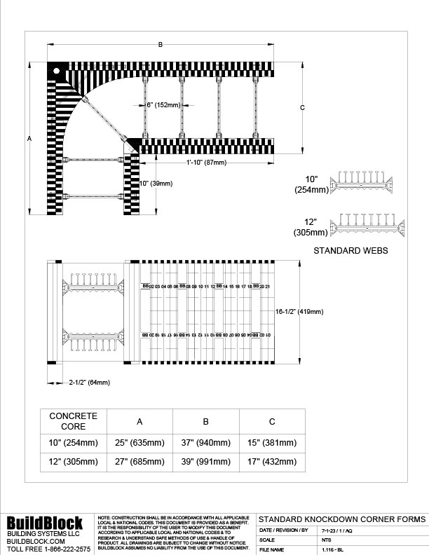1.116 - BL Standard Knockdown Corner Forms (PDF) - BuildBlock ...