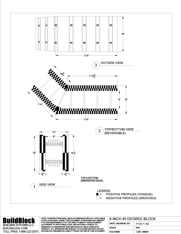1.205 - BB845 8 inch 45 Degree Block (PDF) - BuildBlock Insulating ...