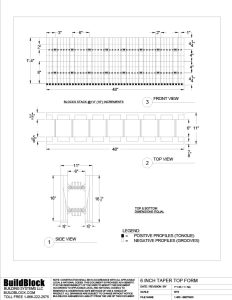 1.400 - BBDT600 6 inch Taper Top Form (DWG) - BuildBlock Insulating ...