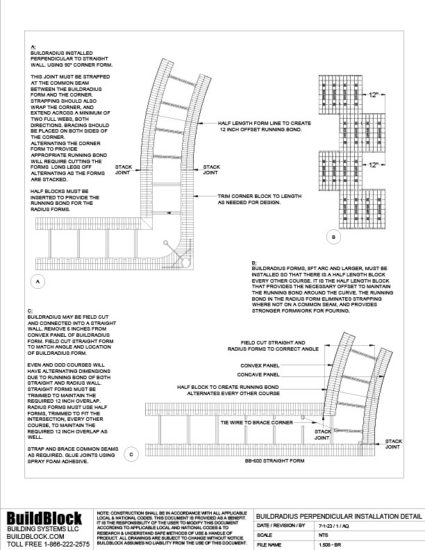 1.508 - BR Perpendicular Installation Detail (DWG) - BuildBlock ...