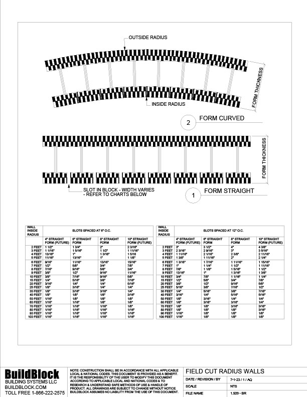 1.509 - BR Field Fabricated Radius Walls (PDF) - BuildBlock Insulating ...