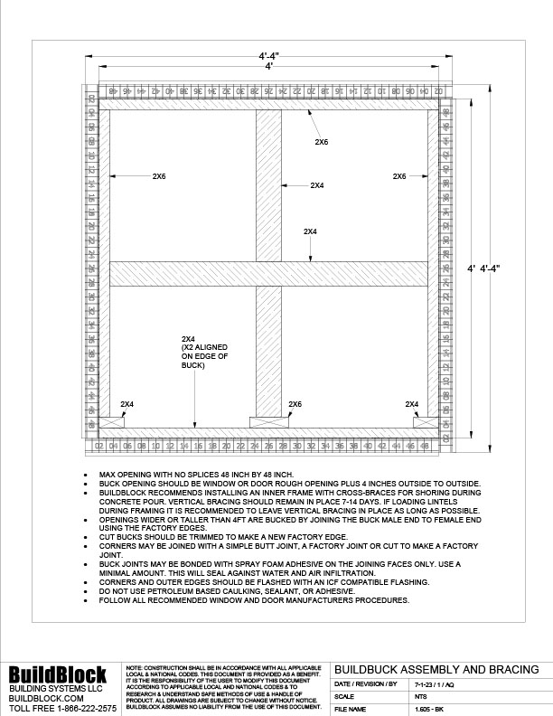 1.605 - BK BuildBuck Assembly and Bracing (DWG)