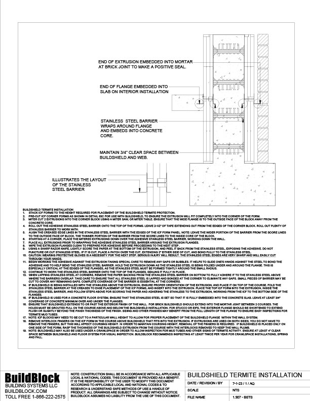 1.907 - BSTS BuildShield Termite Installation (PDF) - BuildBlock ...