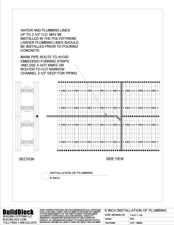 2.017 - Installation of Plumbing (PDF) - BuildBlock Insulating Concrete ...