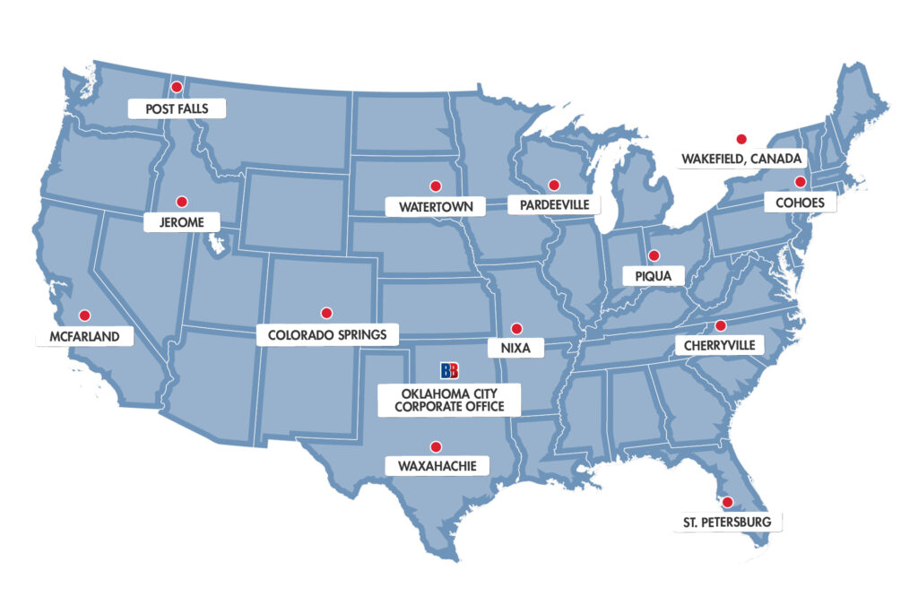 BuildBlock Manufacturing Locations - BuildBlock ICFs