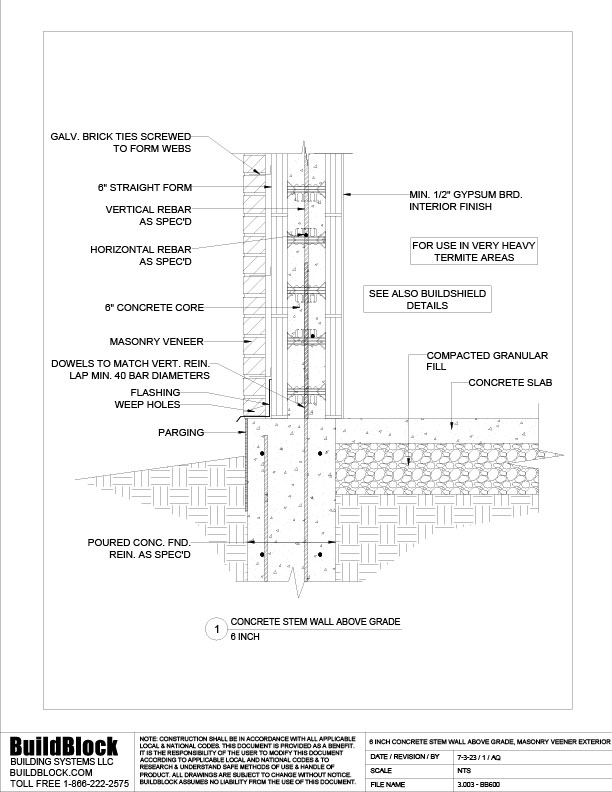 6 Inch Concrete Masonry Shapes