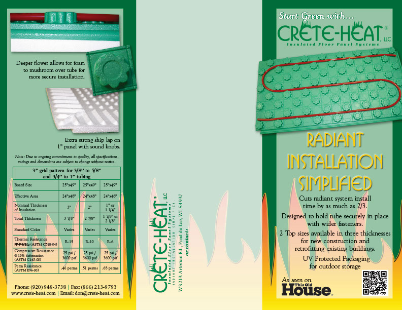 CreteHeat Brochure - BuildBlock Insulating Concrete Forms