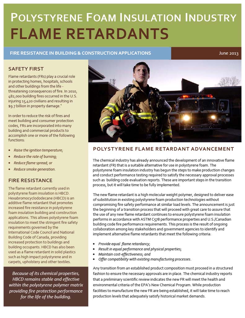 EPSIA Polystyrene Industry Flame Retardants Bulletin - BuildBlock ...