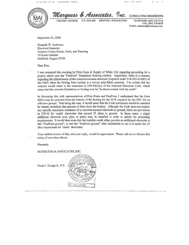 FastFoot Grounding (Ufer Rods) - BuildBlock Insulating Concrete Forms