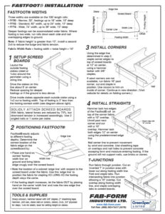 FastFoot Installation Guide - BuildBlock Insulating Concrete Forms