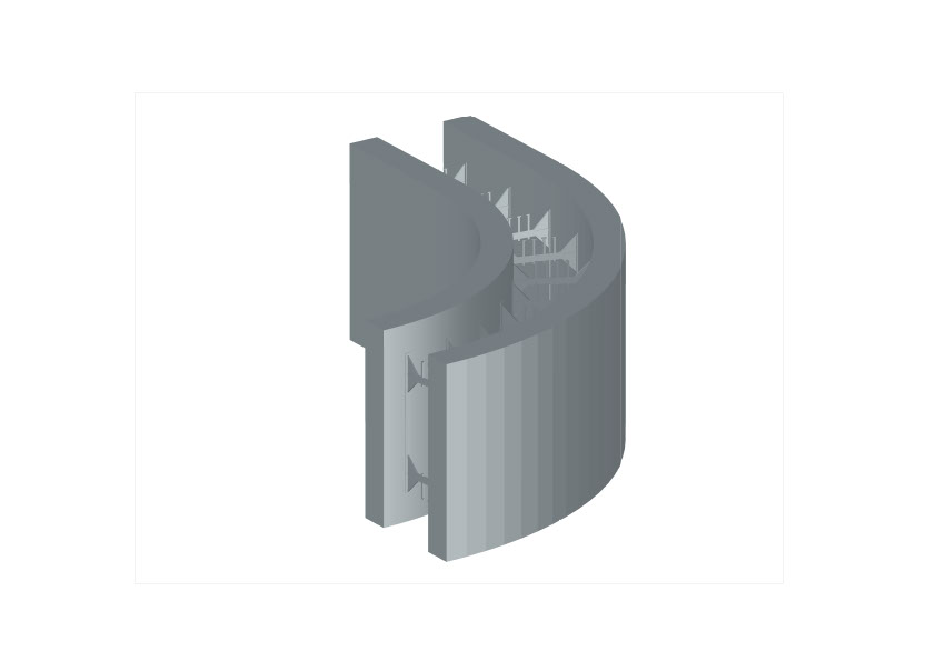 BuildBlock ICF BuildRadius BR-604 6in Radius Form (FBX) - BuildBlock ...