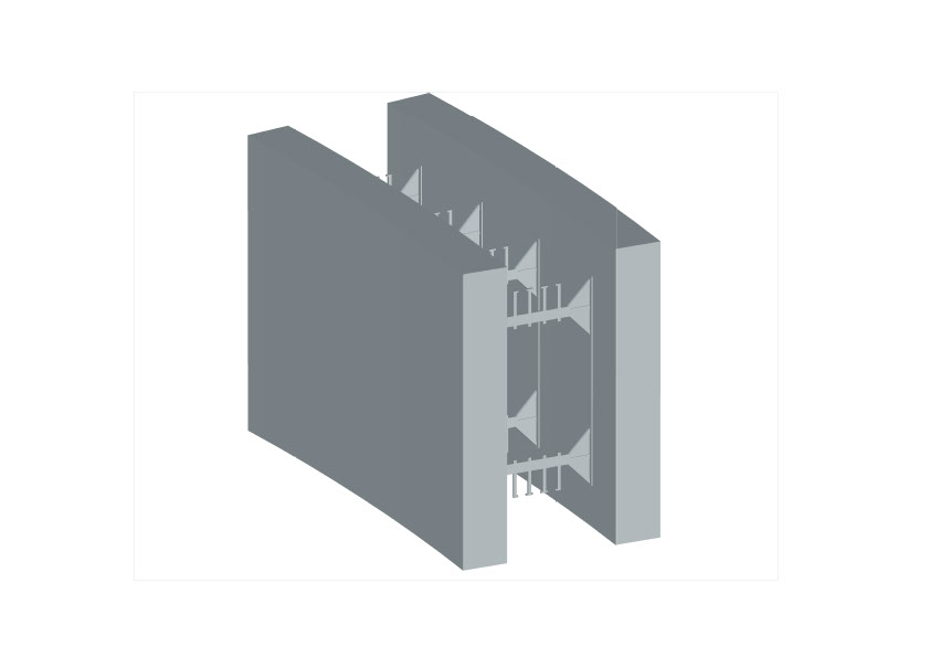 BuildBlock ICF BuildRadius BR-620 6in Radius Form (STL)
