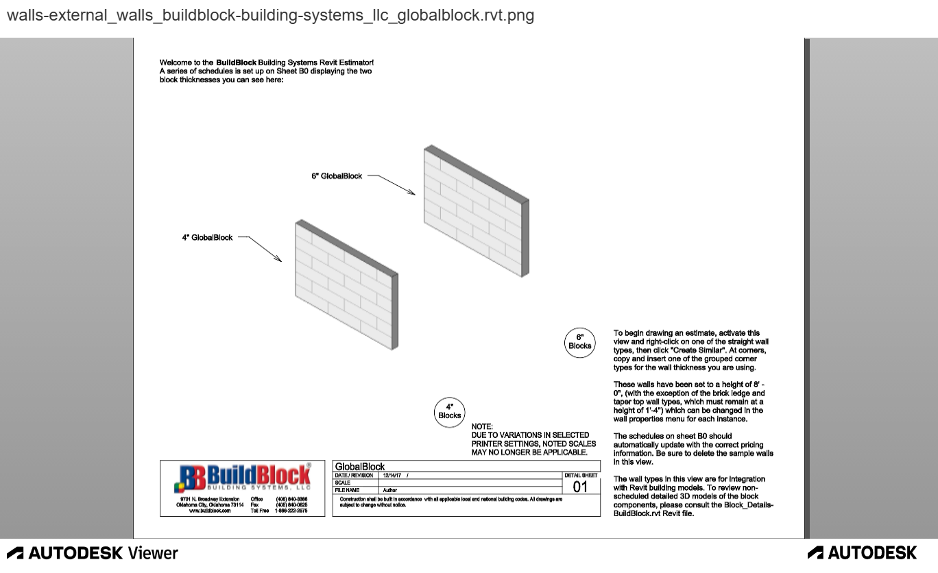 External Walls BuildBlock ICF Hardwall Concrete Faced ICF 10 (SKP)