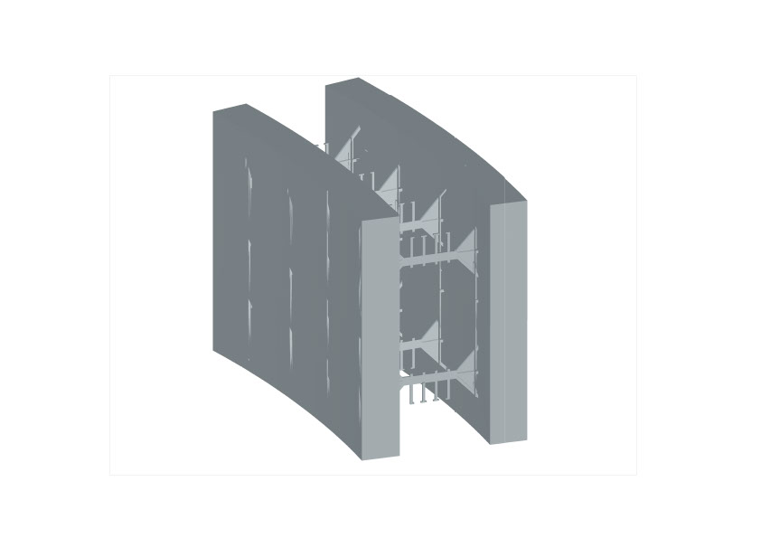 External Walls BuildBlock ICF BuildRadius 12 6in ICF Radius Forms (STL ...