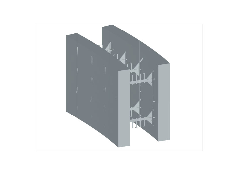 External Walls BuildBlock ICF BuildRadius 16 6in ICF Radius Forms (STL ...